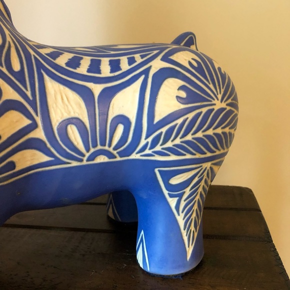 Pablo Zabal | Accents | Large 2 Tall Pablo Zabal Signed Blue Zoo ...